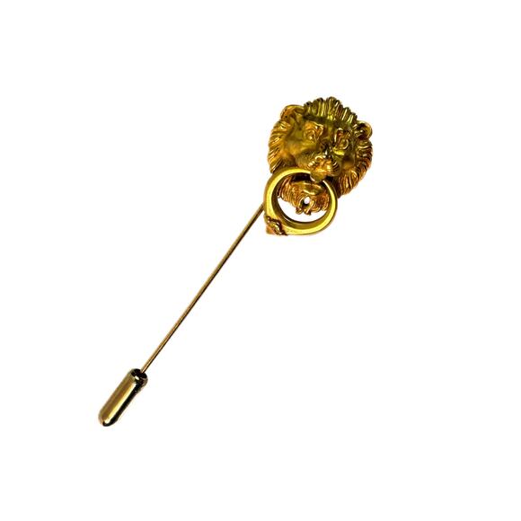 Metropolitan Museum of Art | Jewelry | Vintage Stick Pin Gold Tone Lion ...
